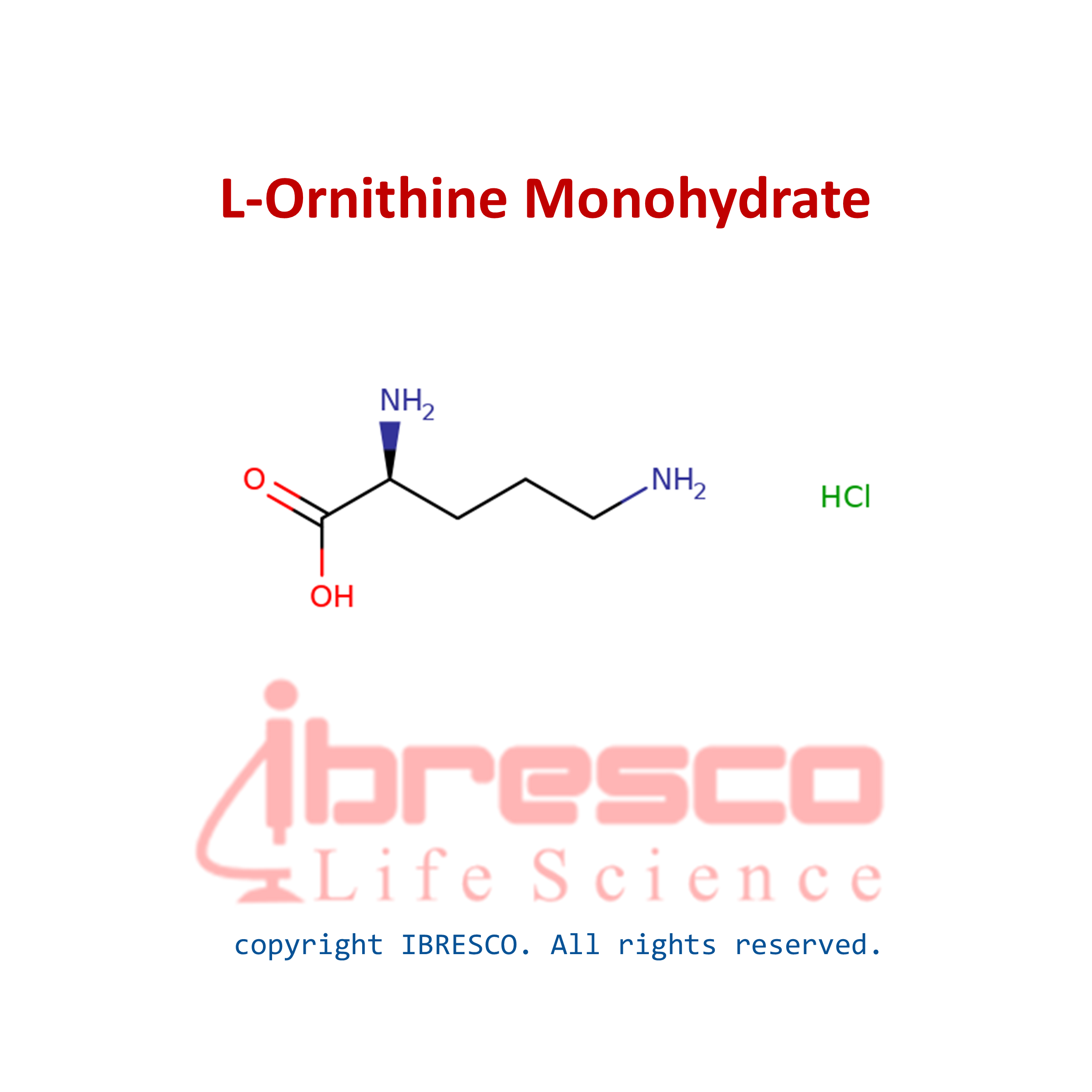L-Ornithine monohydrochloride | ال-اورنیتین مونوهیدروکلرید | ibresco