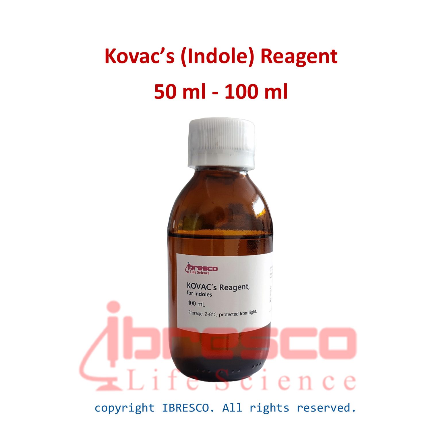 Kovac’s (Indole) Reagent | معرف کواکس (ایندول) | ibresco